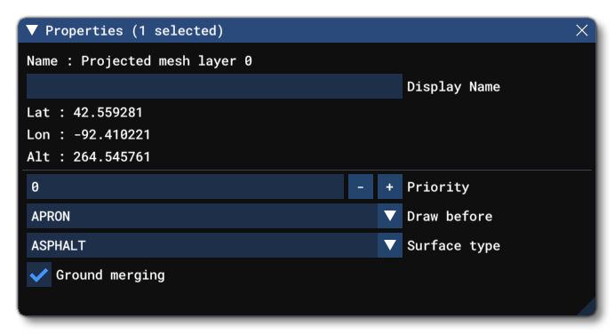 ProjectedMesh Objects