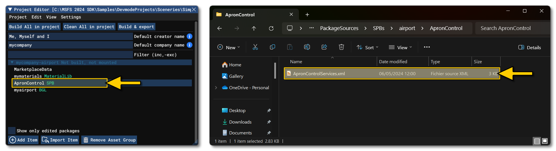 Apron Control XML Properties